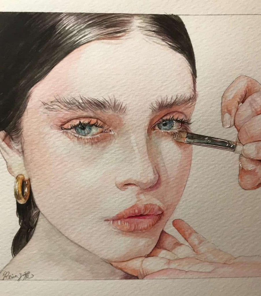 Watercolor Art By Reina Yamada - ARTWOONZ Artwoonz - Watercolor