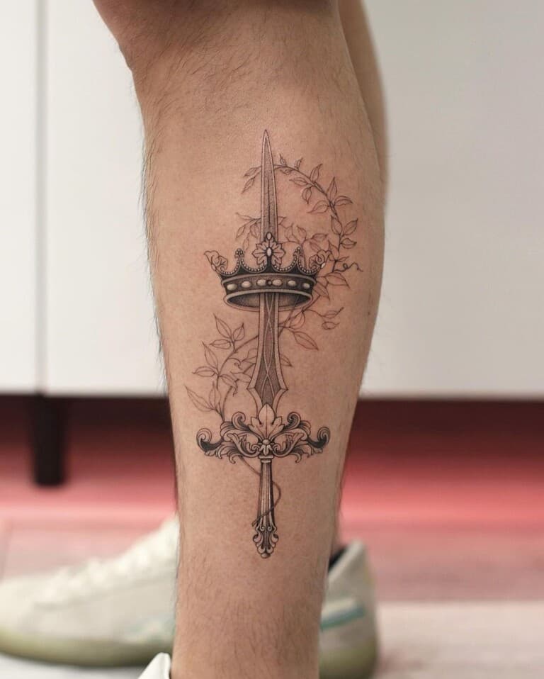 65 Epic Sword Tattoo Ideas: Unleash Your Inner Warrior - ARTWOONZ